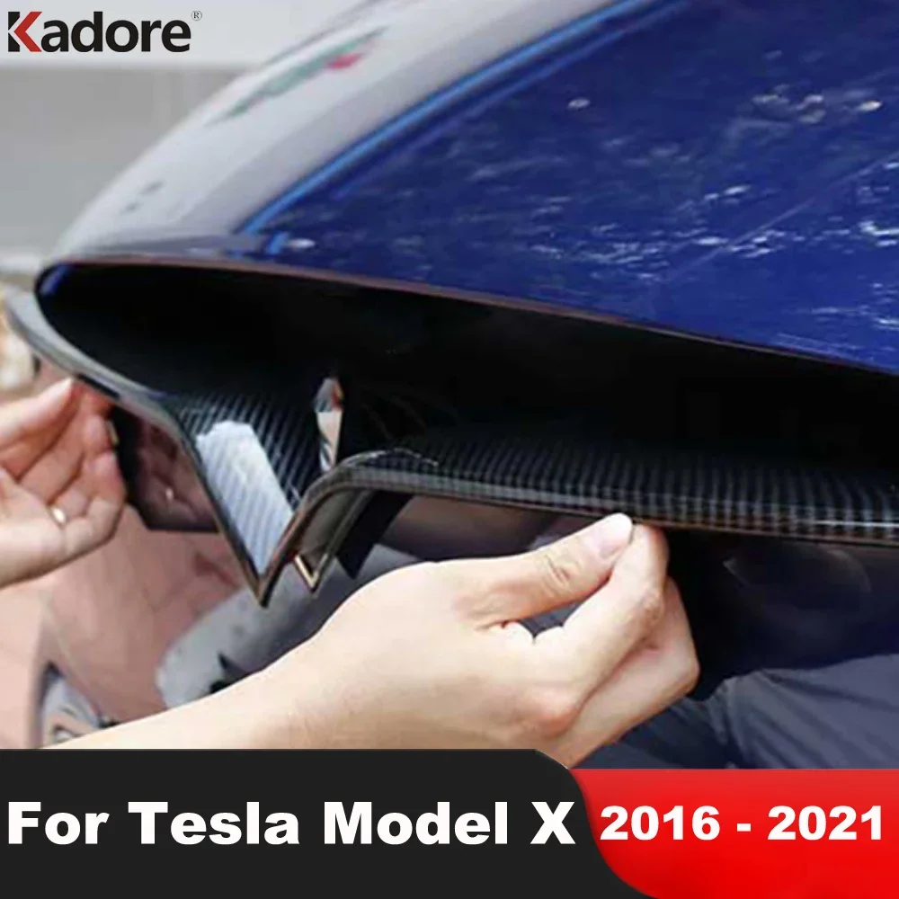 For-Tesla-Model-X-2016-2017-2018-2019-2020-2021-Carbon-Fiber-Car-Front ...