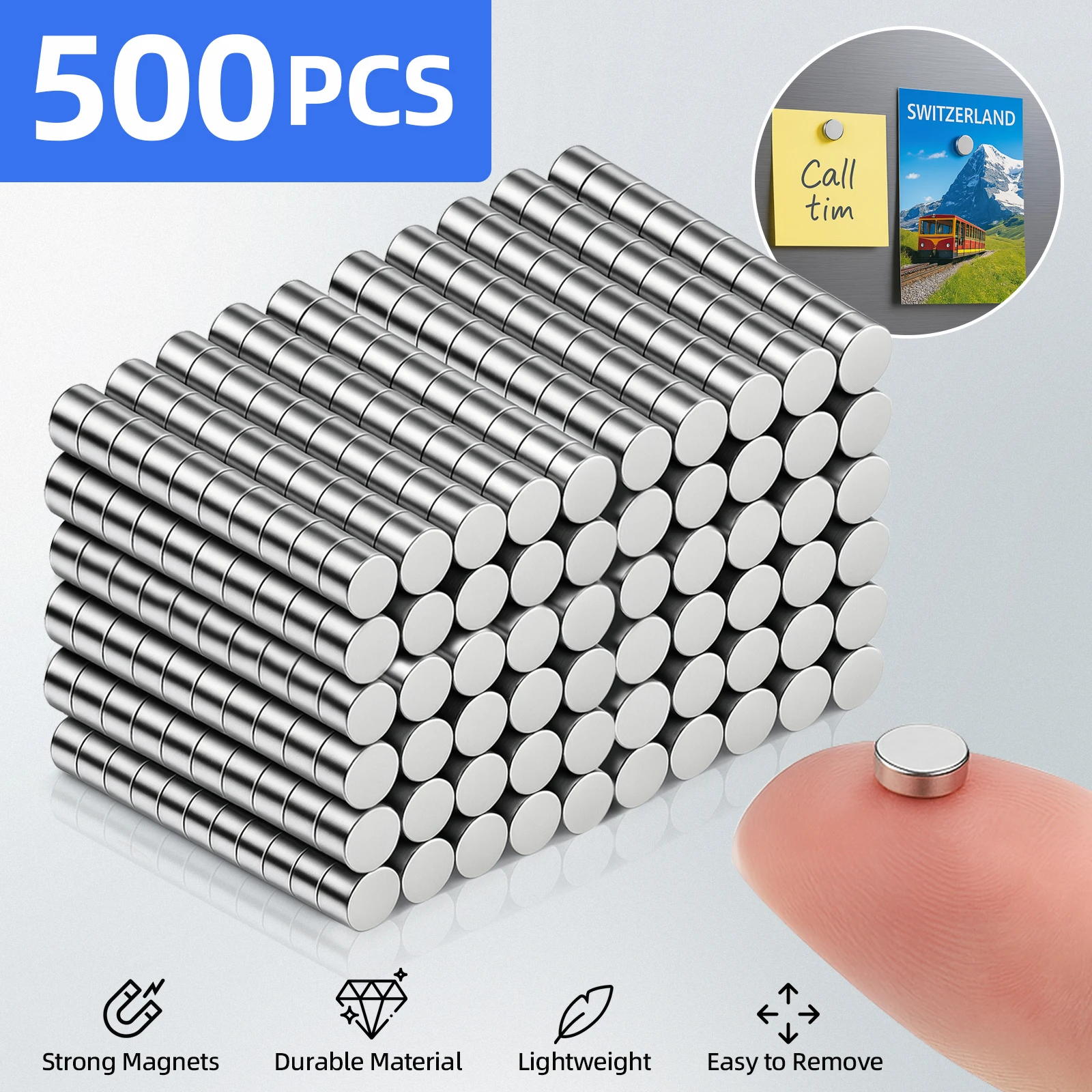 Imanes pequeños, imanes para refrigerador de diferentes tamaños, mini ...