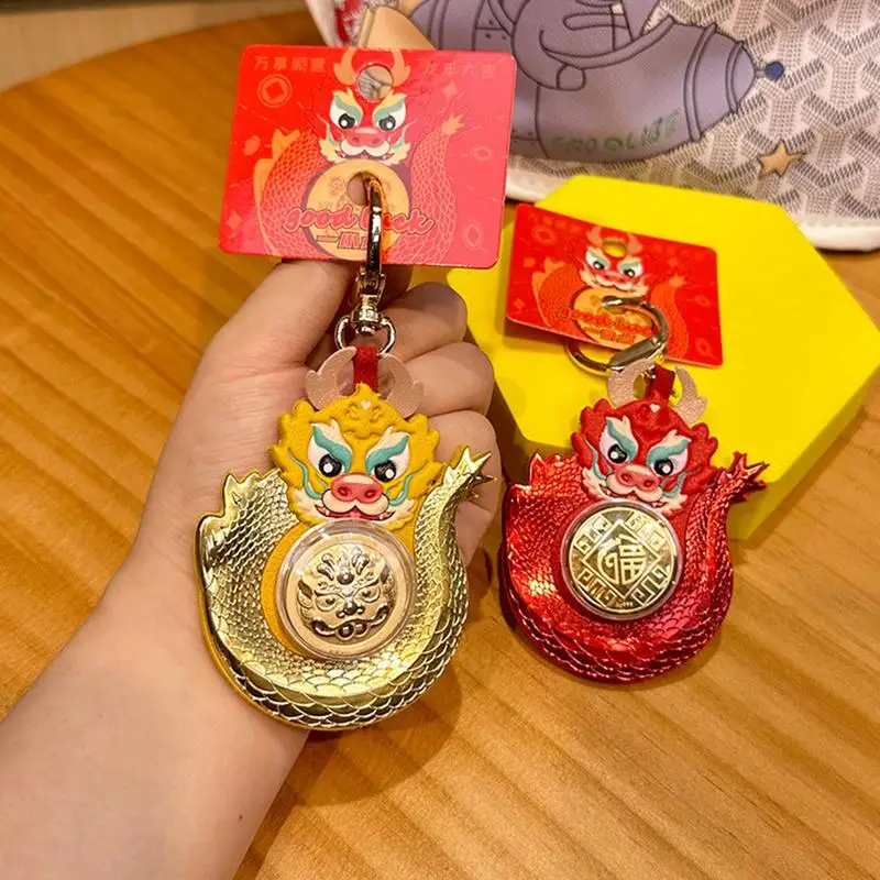 Chinese-Dragon-Keychain-Car-Dragon-Mascot-Key-Ring-Vintage-Amulet-New ...