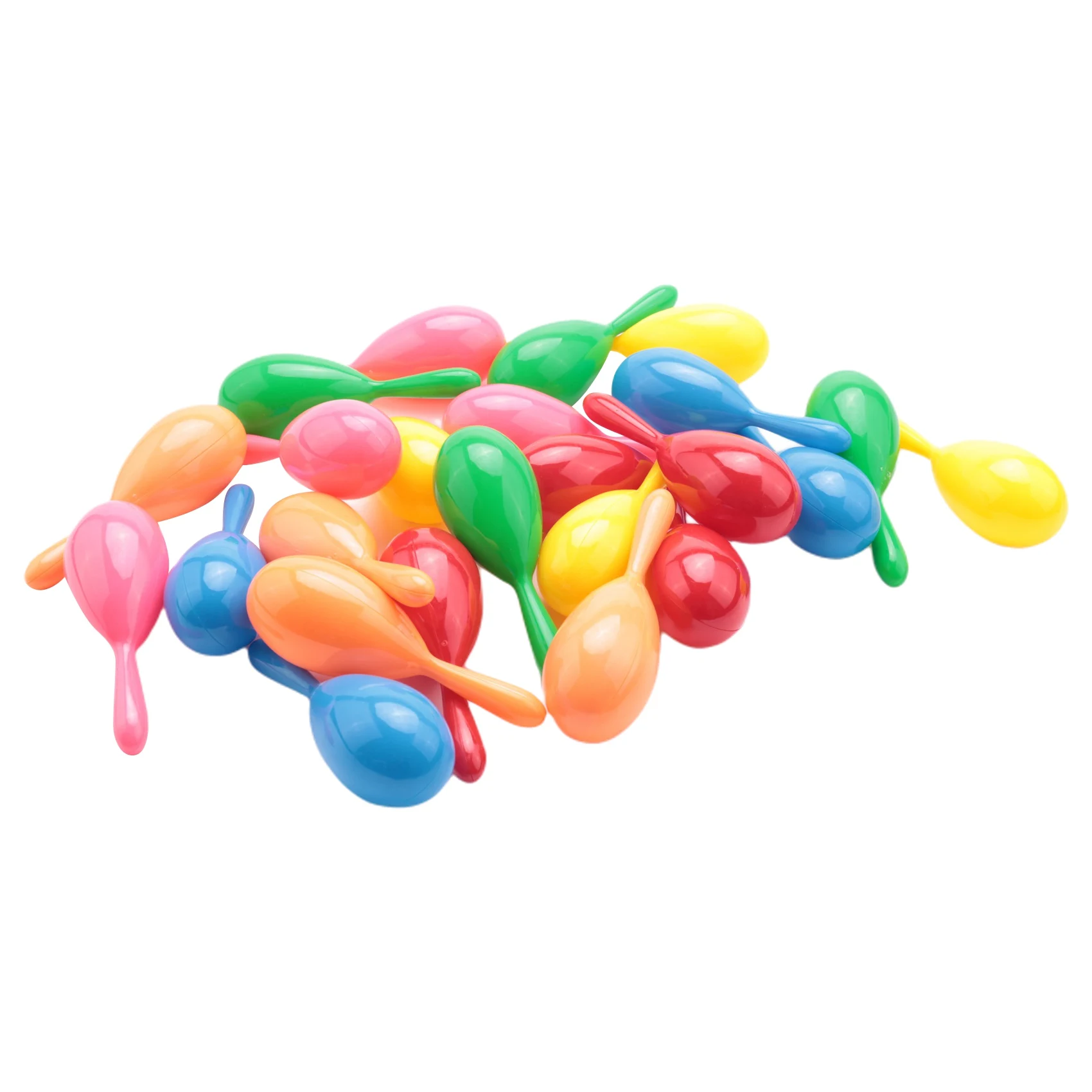 24 Neon Maracas,Bright And Colorful Party,New Year Party Noise Maker,4 ...