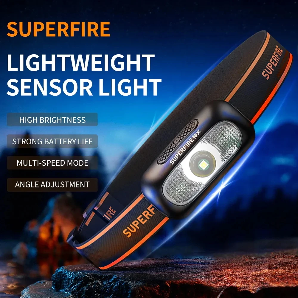 SUPERFIRE-HL05-G-5W-Mini-faro-LED-recargable-por-USB-potente-faro ...