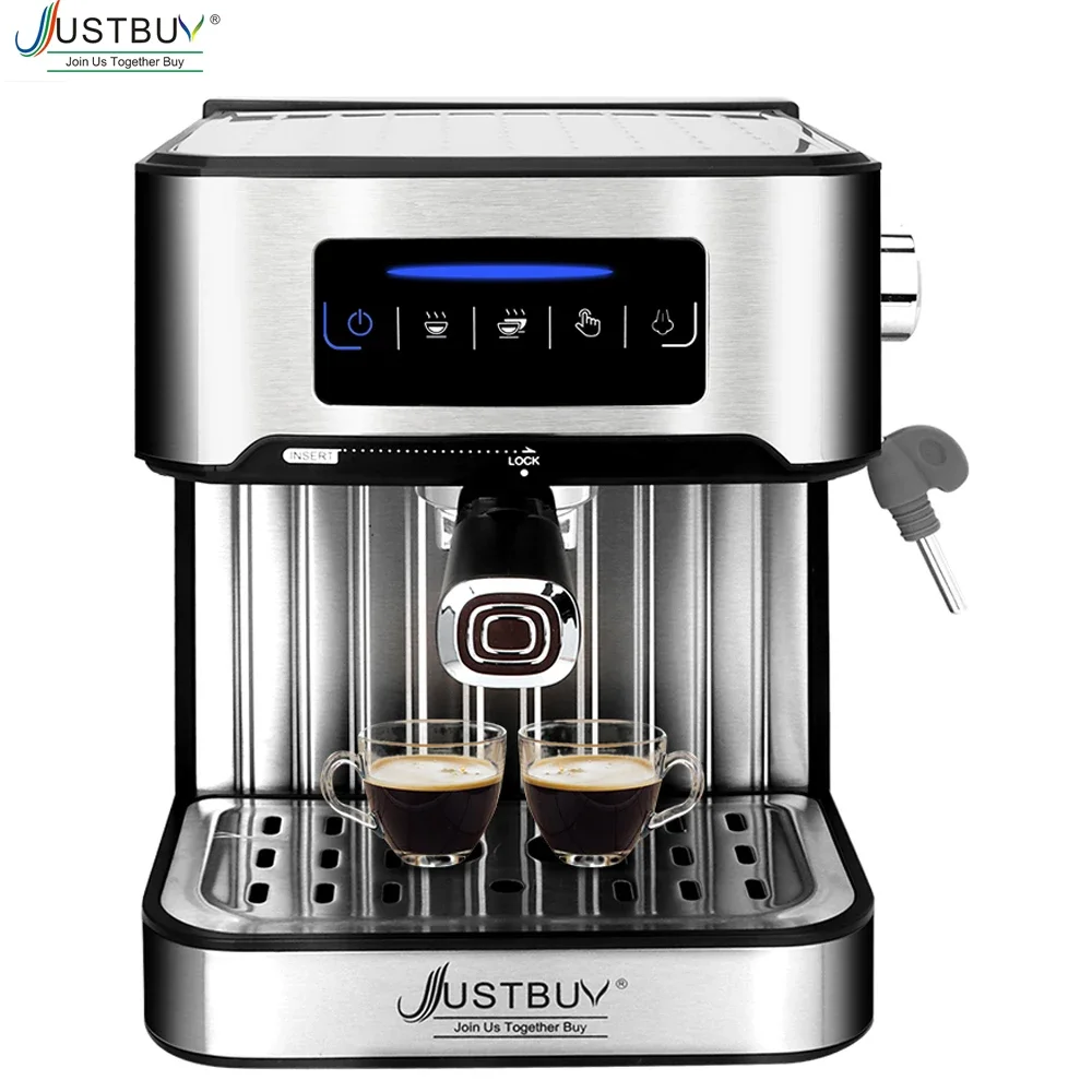 LCD-Touch-Espresso-Coffee-Machine-Maker-Semi-Automatic-Pump-With ...