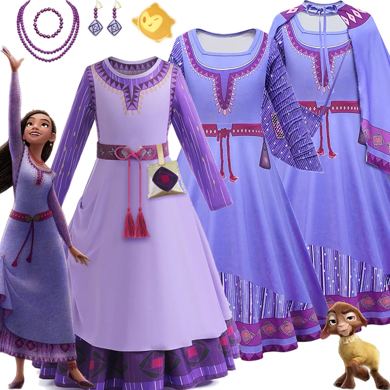 Disney-Wish-Princess-Asha-Dress-Baby-Girls-Cosplay-Costumes-Children-s ...