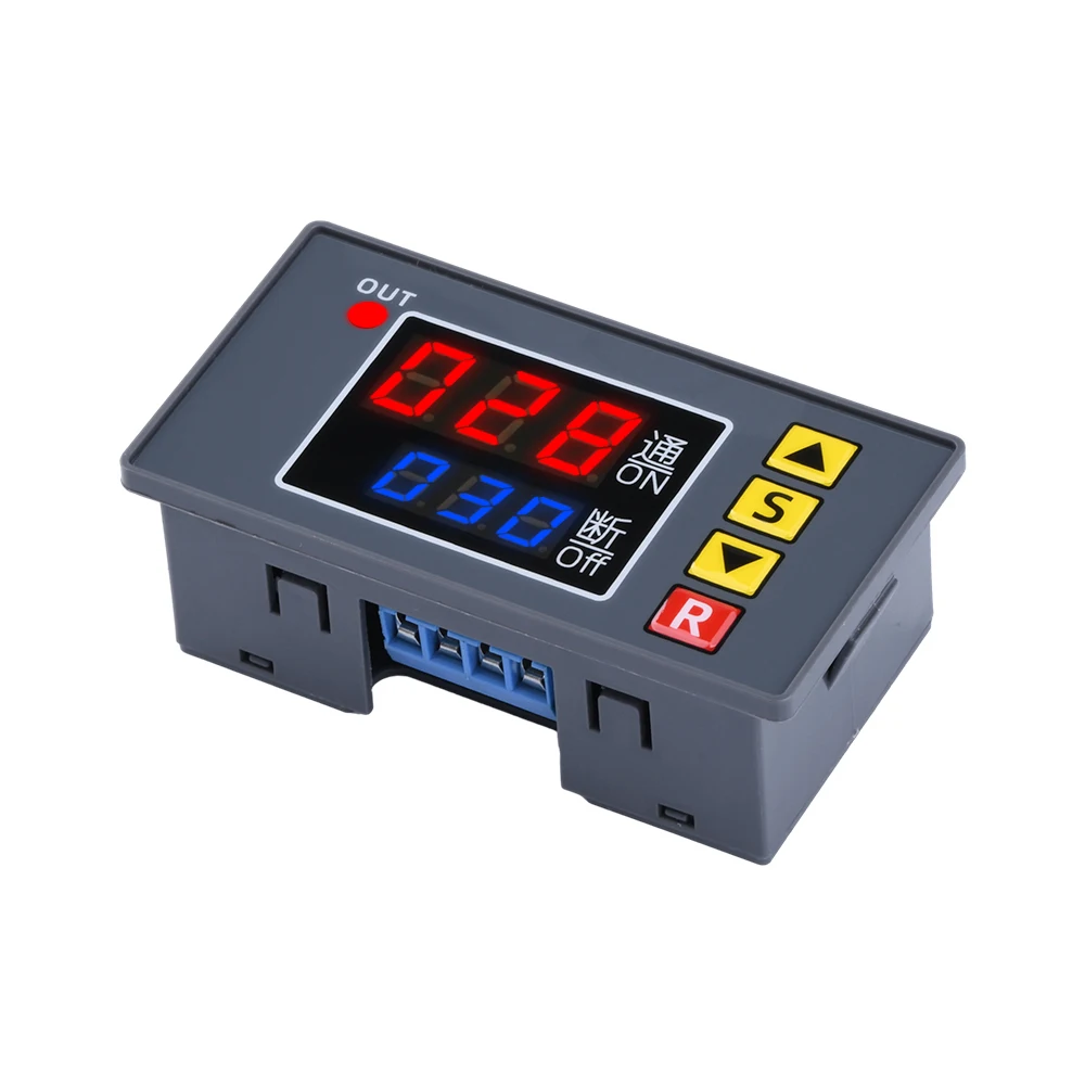DC-12V-AC-110V-220V-Digital-Time-Delay-Relay-Dual-LED-Display-Cycle ...