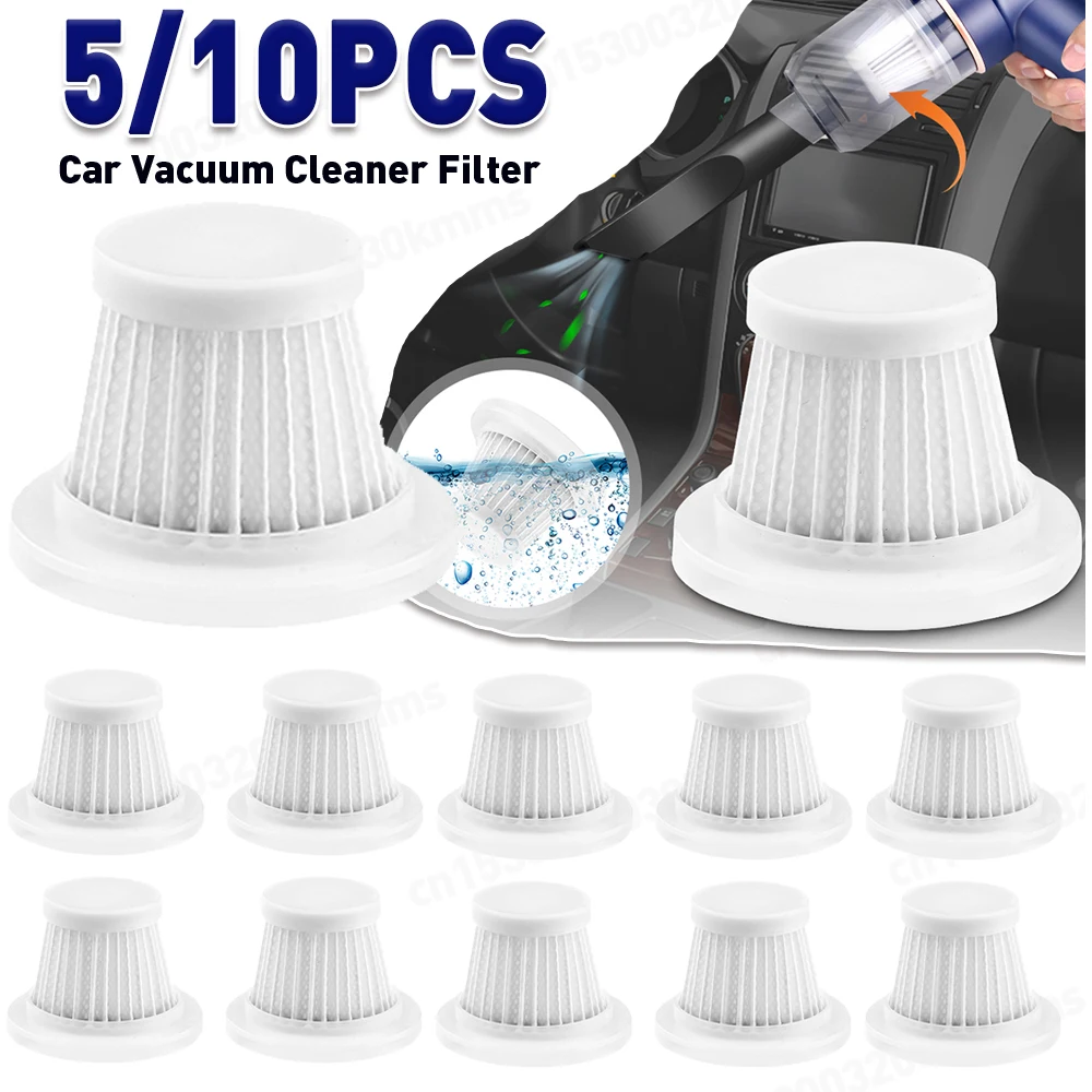 5-10PCS-Car-Vacuum-Cleaner-HEPA-Filter-Cordless-Vacuum-Cleaner-Washable ...