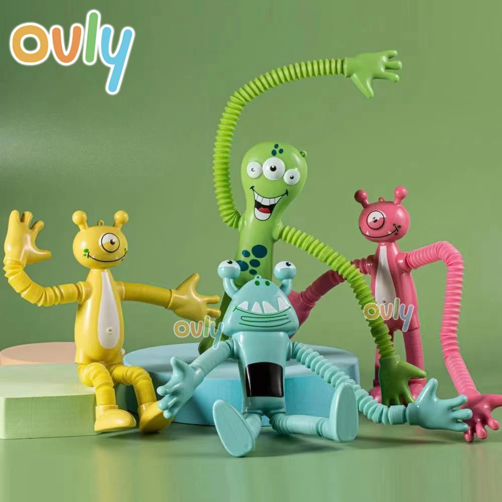 Cute-Alien-Monster-Pop-Tube-Toys-Sensory-Push-It-Bubble-Decompression ...