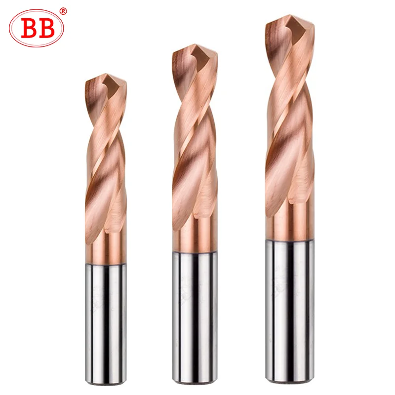 BB Solid Carbide Twist Drill 5mm~11.95mm Parallel Shank General Stub ...
