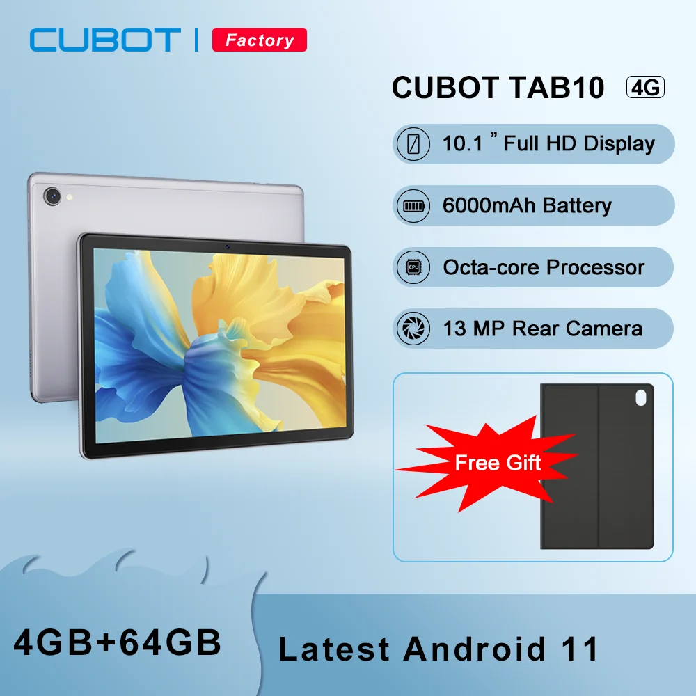 Cubot-TAB-10-Tablet-Android-11-Octa-core-13MP-Rear-Camera-10-1-FHD ...