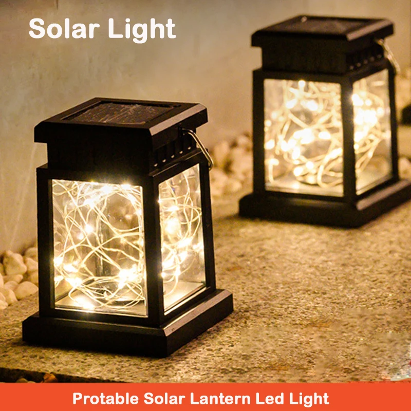 Solar-Lamp-Lantern-LED-Lights-Waterproof-Exterior-Courtyard-Home-Decor ...