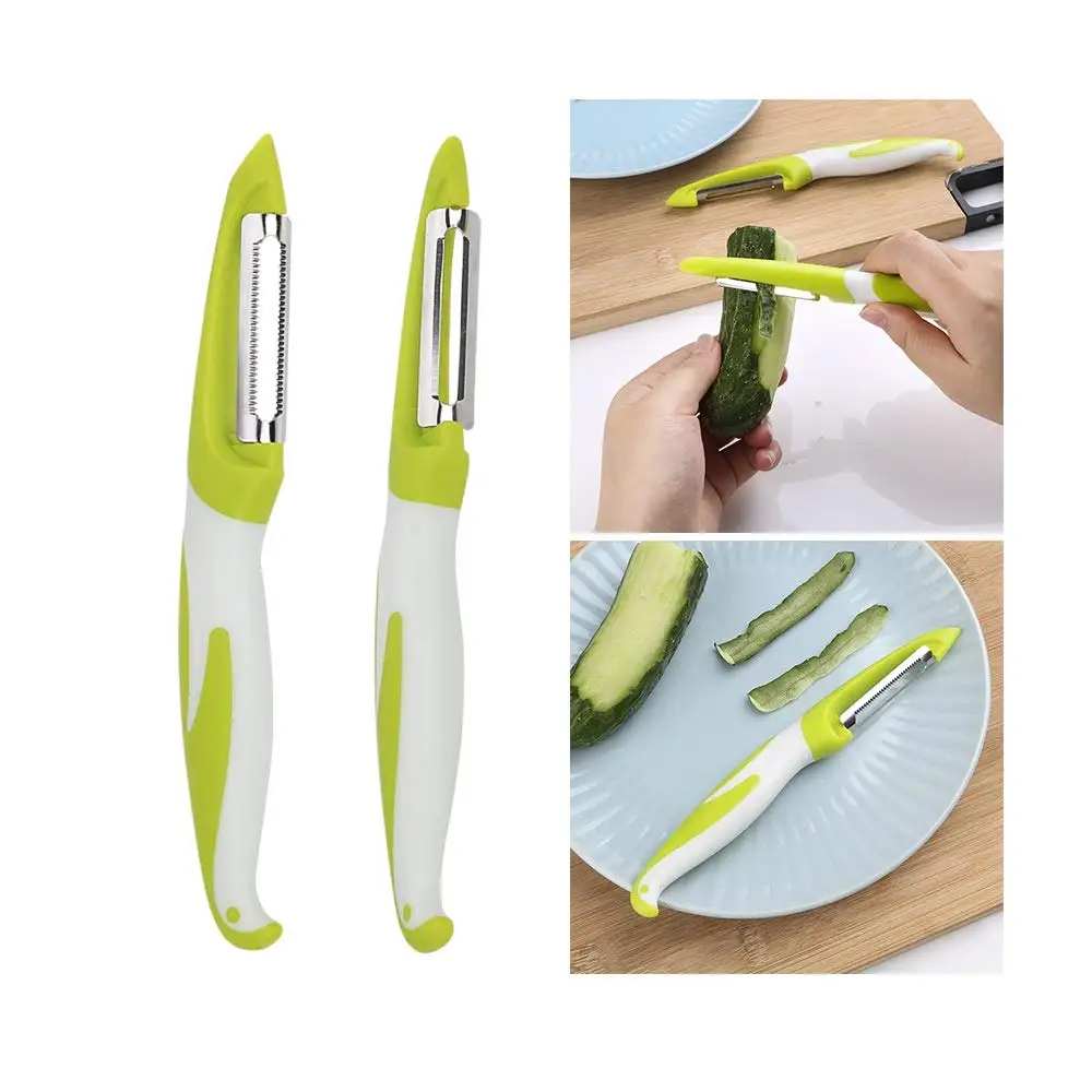 Stainless Steel Vegetable Slicer Peeler Knife - Razor Sharp Cutter for ...