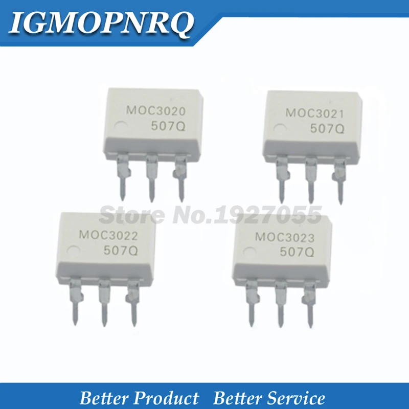 10PCS MOC3020 MOC3021 MOC3022 MOC3023 MOC3041 MOC3043 MOC3052 MOC3061 ...