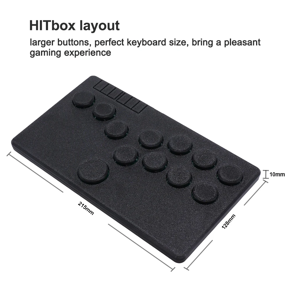 Flatbox Arcade Fight Stick Mini Hitbox Tasten Stil Hot Swap Kailh ...