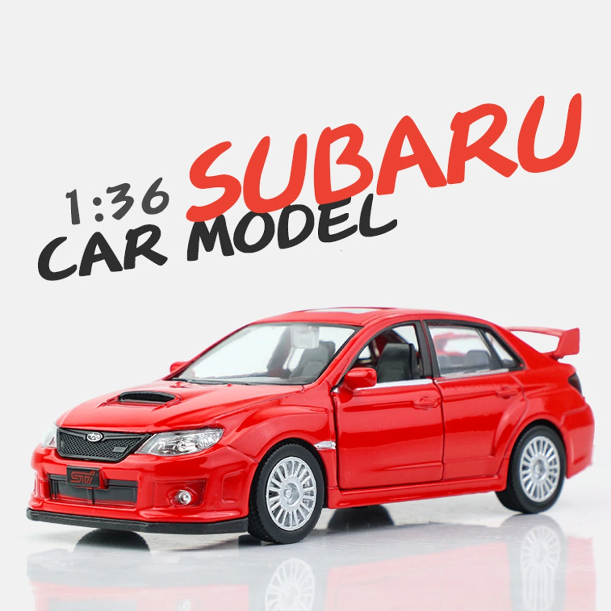Coche de juguete Subaru Impreza Wrx Sti para niños, juguete de aleación ...