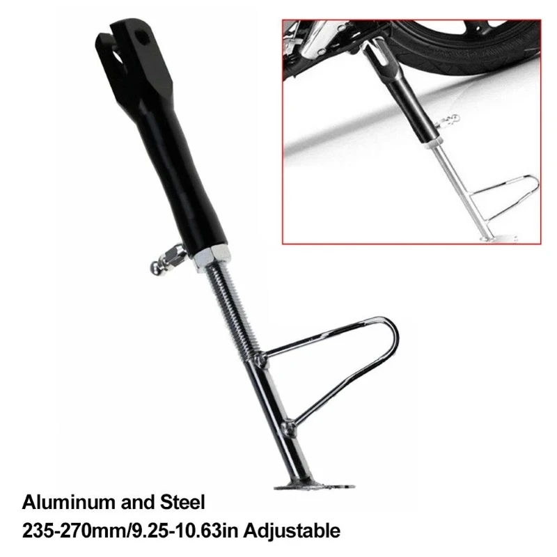 Universal-Adjustable-Kickstand-235-270mm-Motorcycle-Side-Stand-Leg-Prop ...