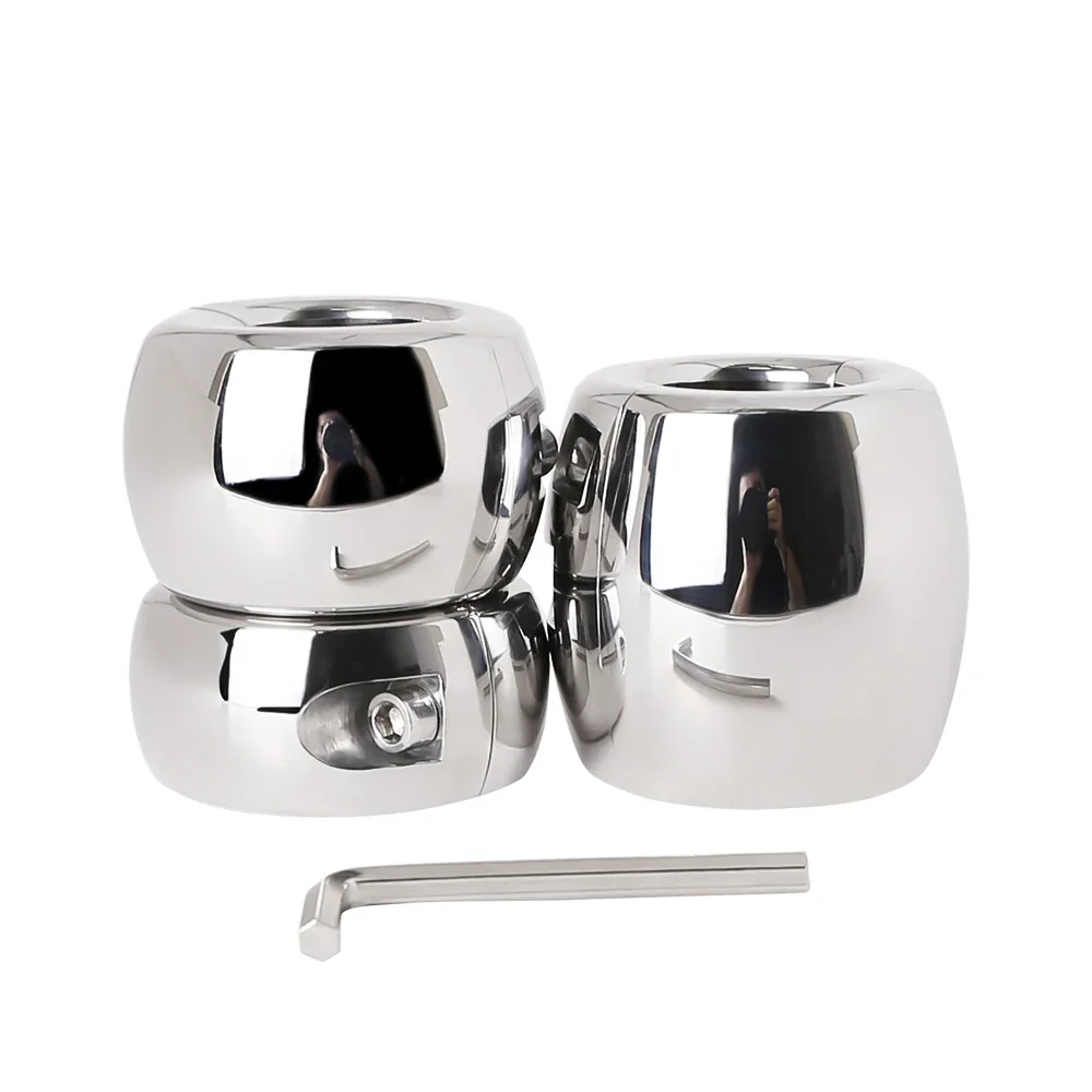 Stainless-Steel-Ball-Stretcher-Male-Testis-Scrotum-Pendant-Testicle ...