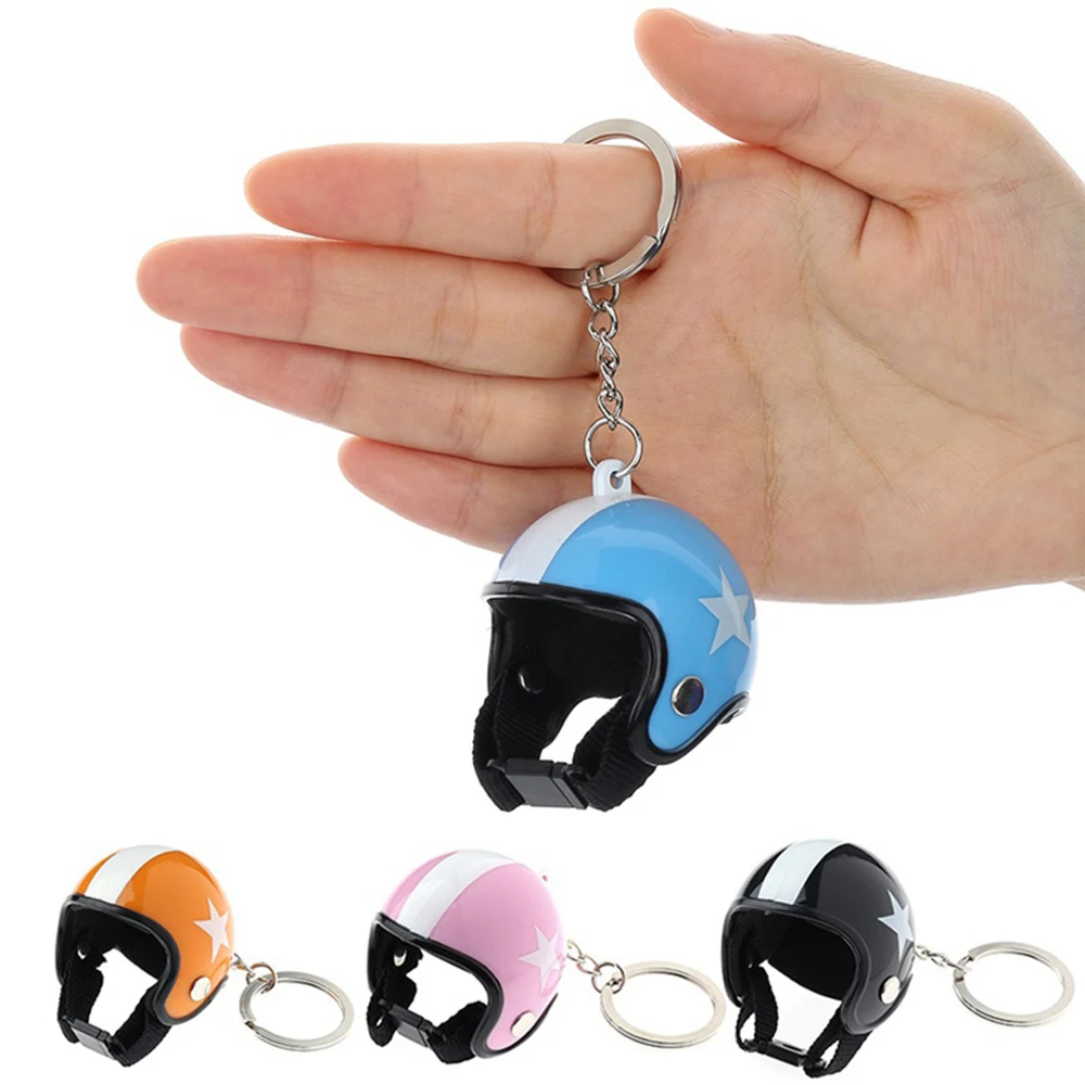 1-Pcs-Motorcycle-Creative-Safety-Helmet-Keychain-Car-Auto-Decoration ...