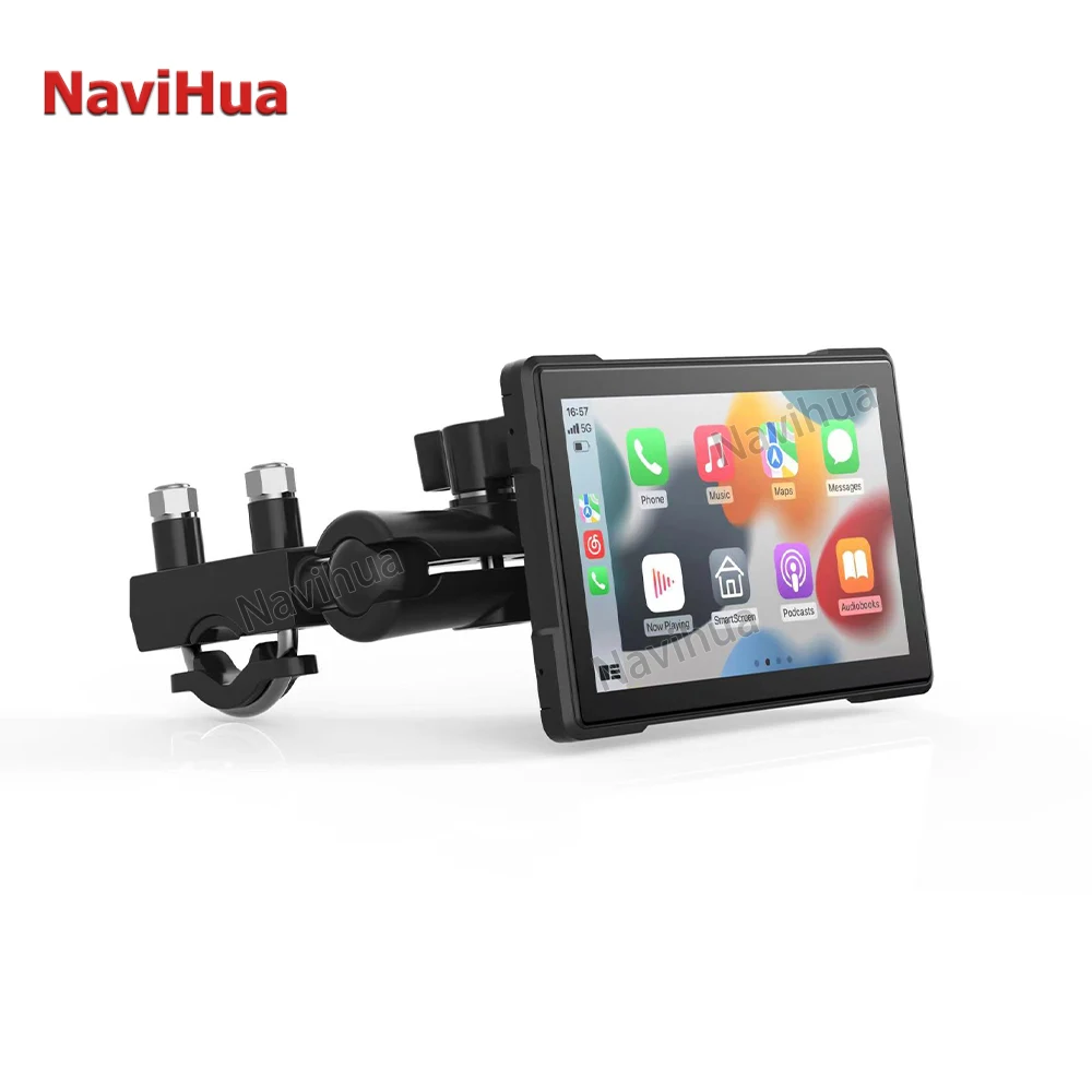 New-5-Inch-Motorcycle-Carplay-Navigation-Monitor-Android-Auto-Digital ...