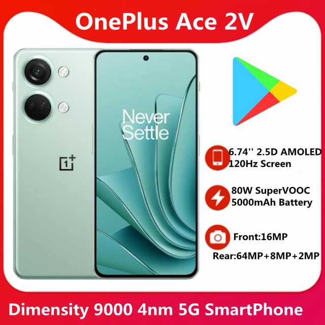 Original OnePlus Ace 2V 5G 6.74 inch 2.5D AMOLED 120Hz flexible display ...