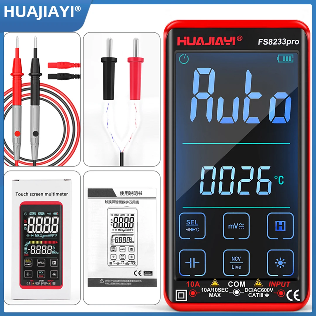 HUAJIAYI-Toque-Multi-Medidor-Autom-tico-Inteligente-Mult-metro-Digital ...
