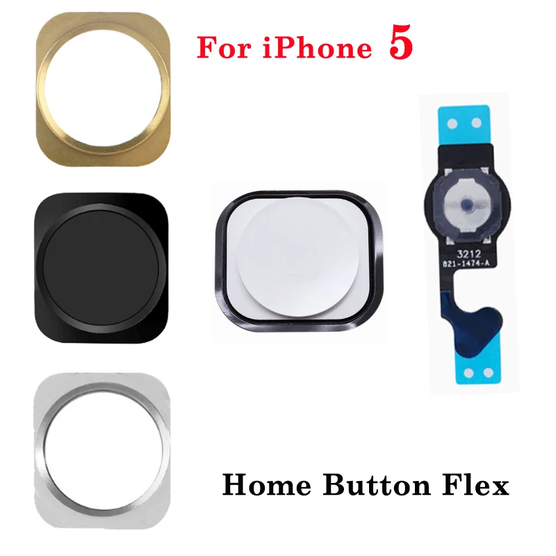 Button Home Iphone 5 Black | Iphone 5 Home Button Flex | Flex Iphone 4 ...