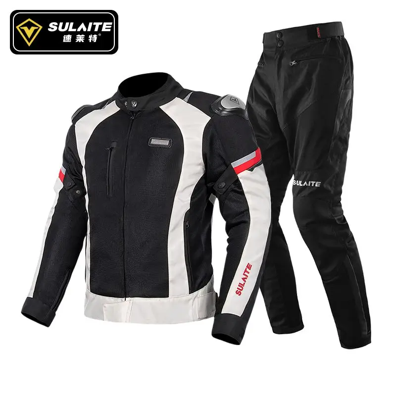 SULAITE Motorcycle Summer Breathable Cycling Suit Outdoor Cycling ...