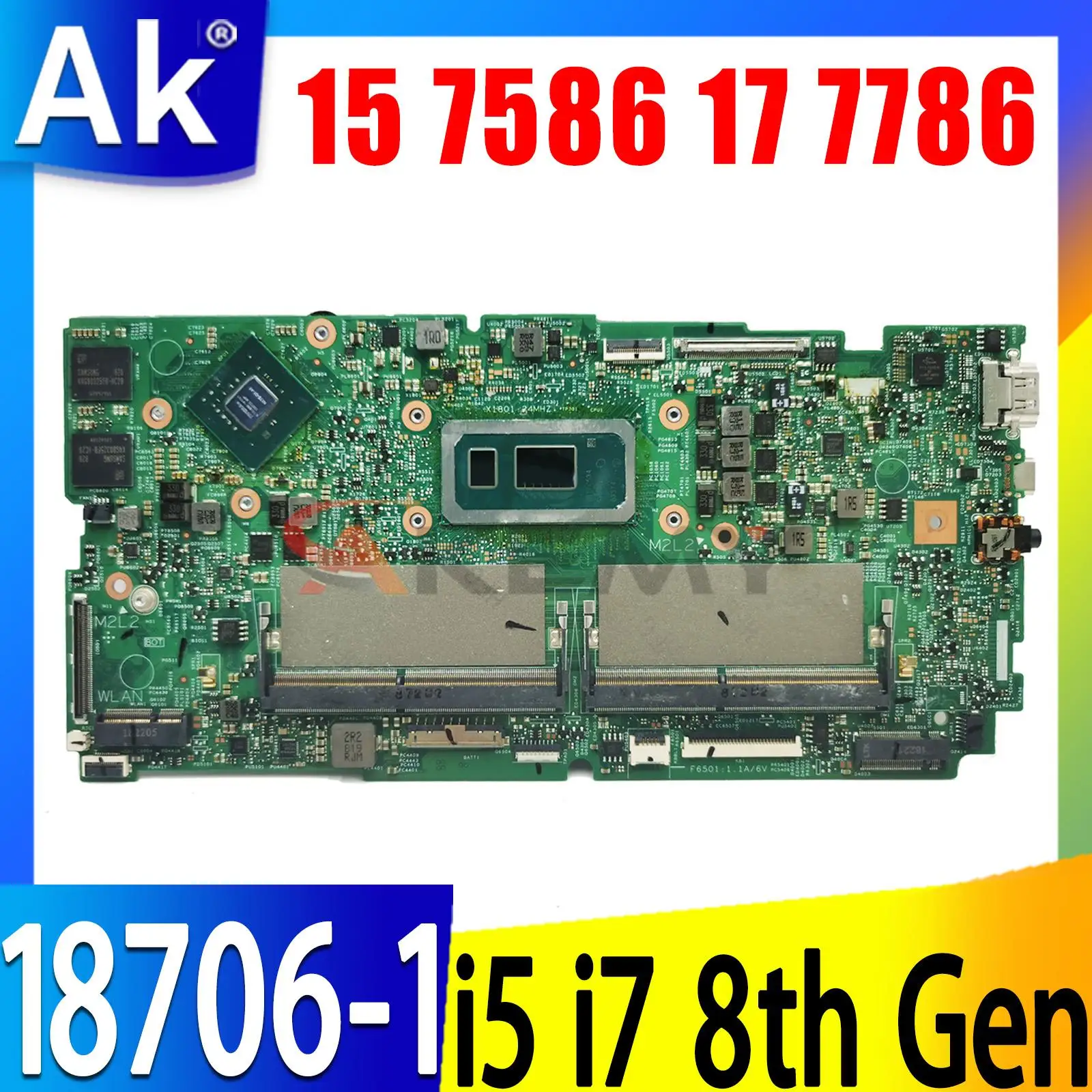 For-Dell-inspiron-15-7586-17-7786-Laptop-Motherboard-with-i5-8265U-i7 ...