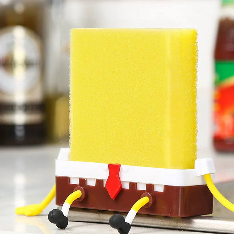 Cartoon-Sponge-Holder-Cute-Anime-Kitchen-Household-Organizer-Storage ...
