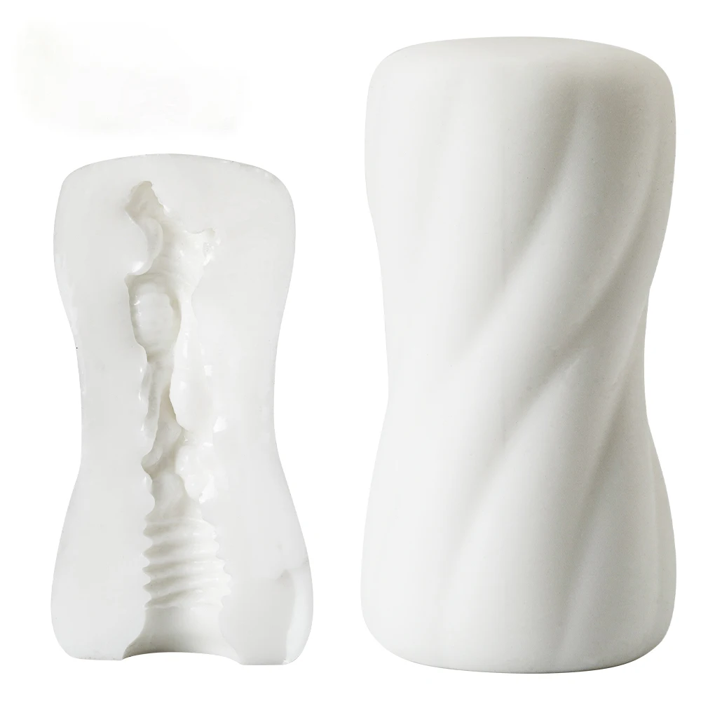 Mini Male Masturbator Portable TPE Manual Glans Penis Trainer Adult Sex ...