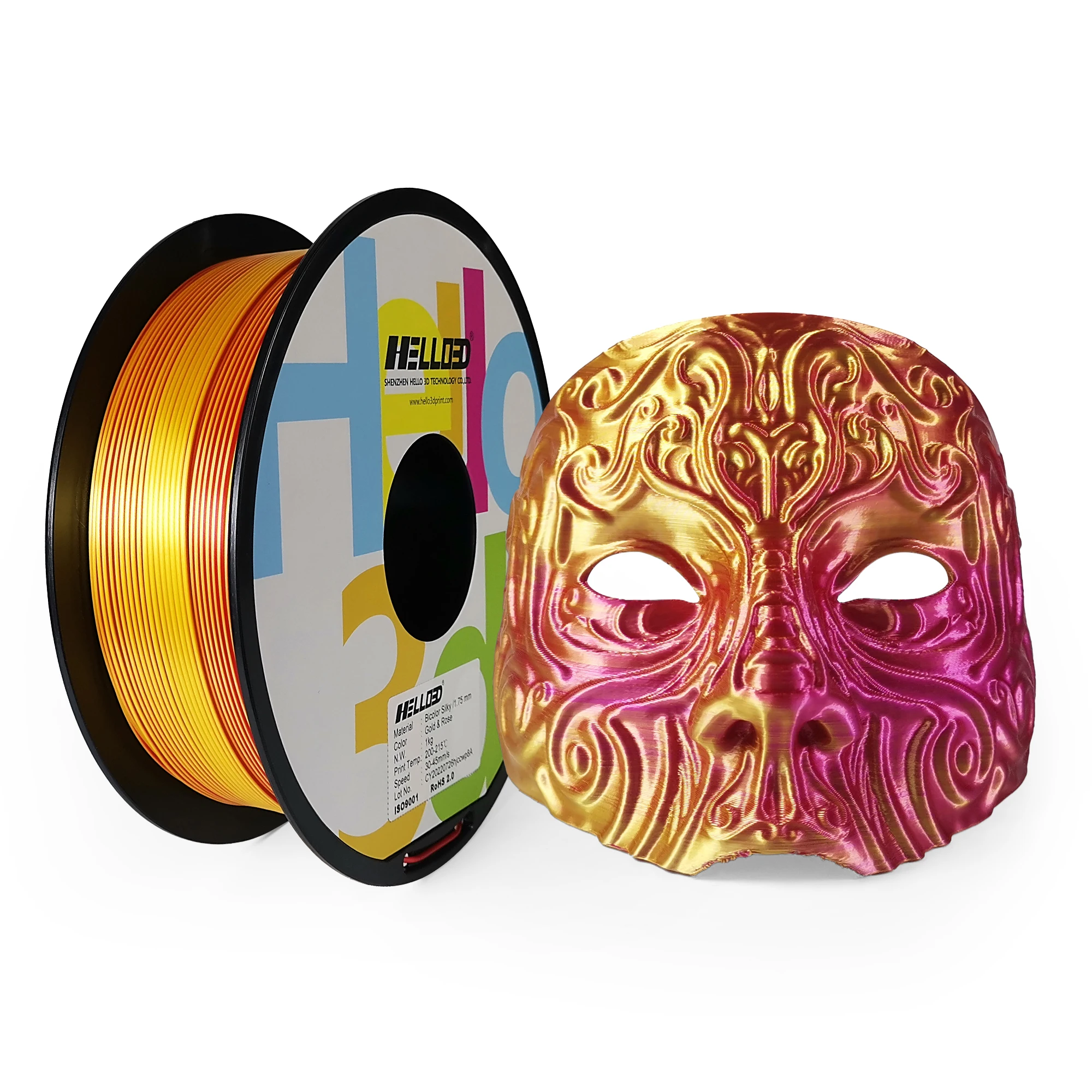 Double Color 3d Printer Filament Pla 250g Two-tone 1.75mm For 3d Magic ...