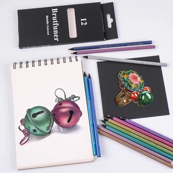 12 Colors Metallic Pencil Drawing Pencil Sketching Pencil Set Painting ...