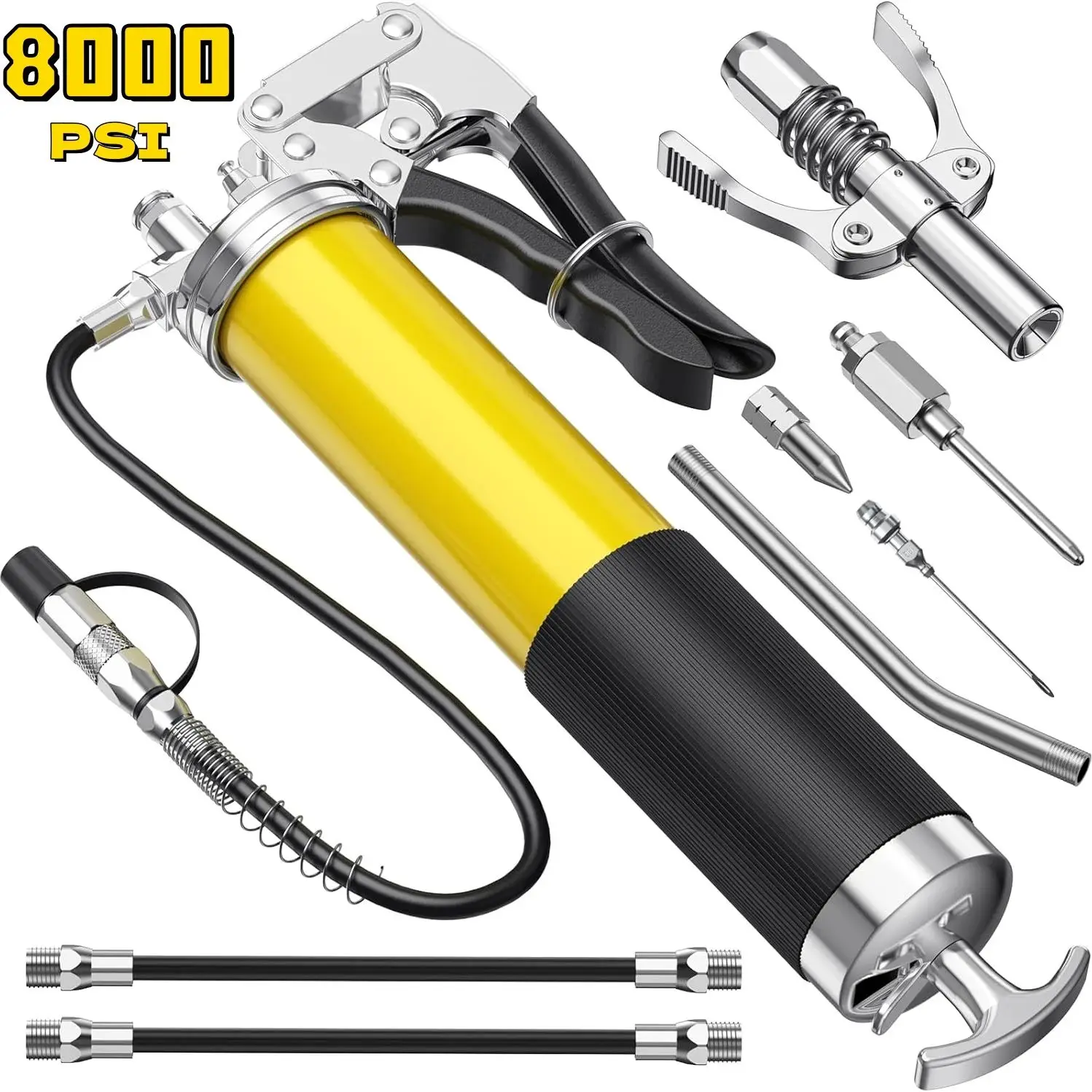 Dewalt Grease Gun Utoolgrease Gun 8000 Psi Heavy Duty Pistol Grip ...
