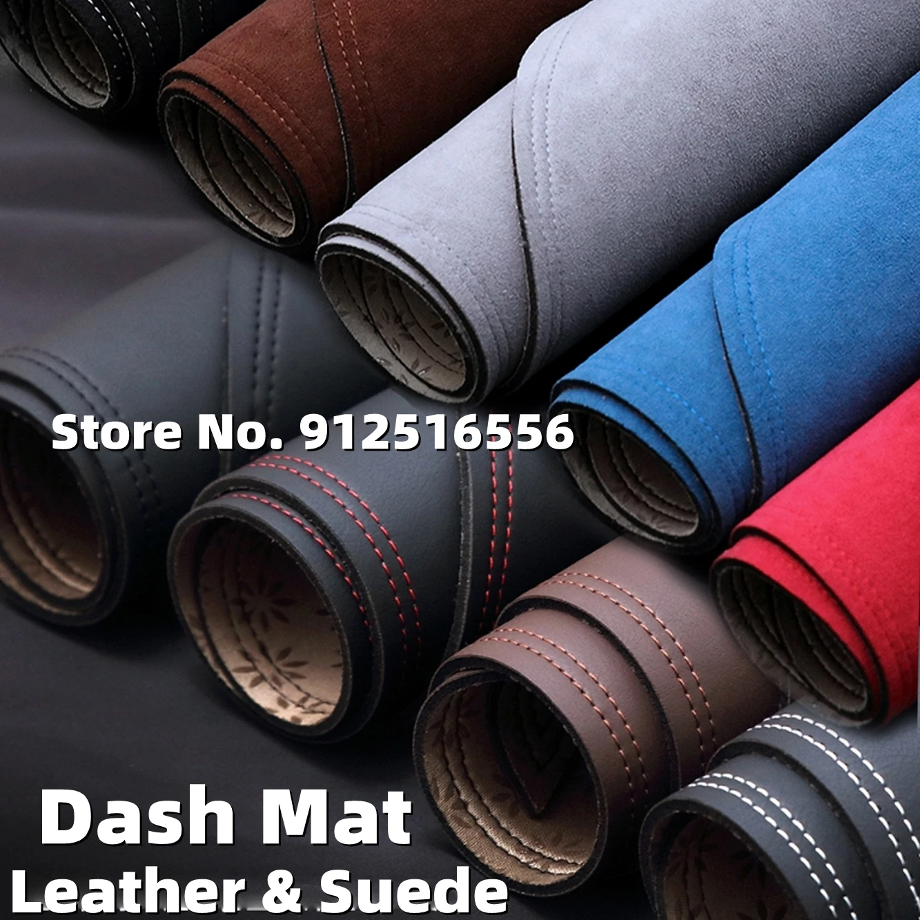 Car Accessory Pu Leather Dashmat Dash Mat Pad Dashboard Cover Protector ...