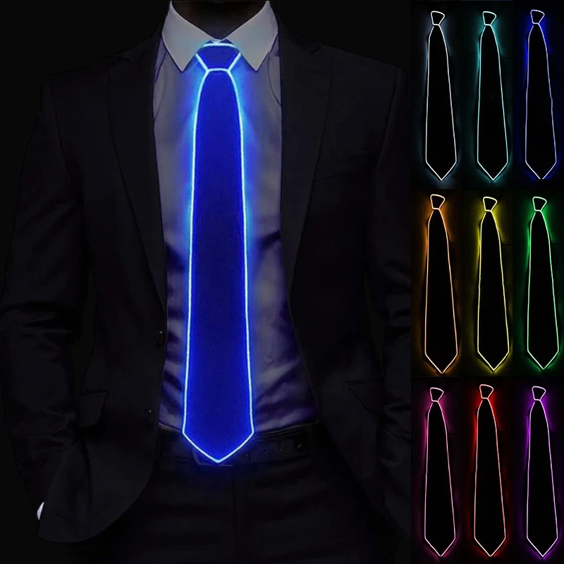 Led-Light-Up-Tie-Luminous-Neck-Ties-Party-Dancing-Costumes-Supplies ...