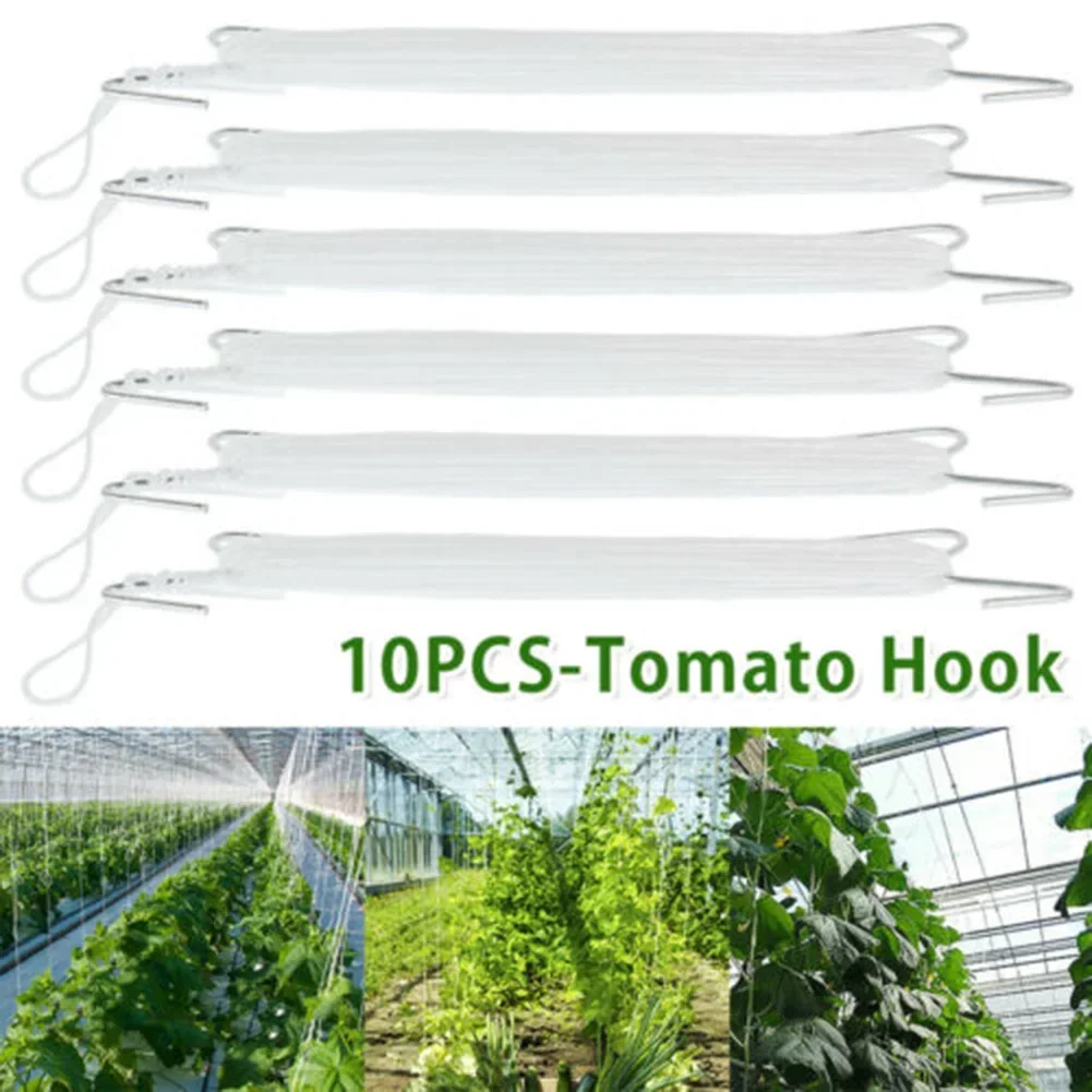 10PCS-Greenhouse-Garden-Tomato-Hooks-Clamps-Planting-Vegetable-Hook ...