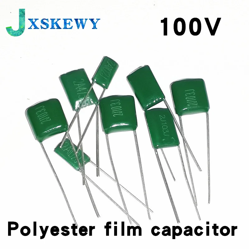 50pcs-Polyester-film-capacitor-100V-1nF-1-5nF-2-2nF-100nF-2A471J-2A102J ...