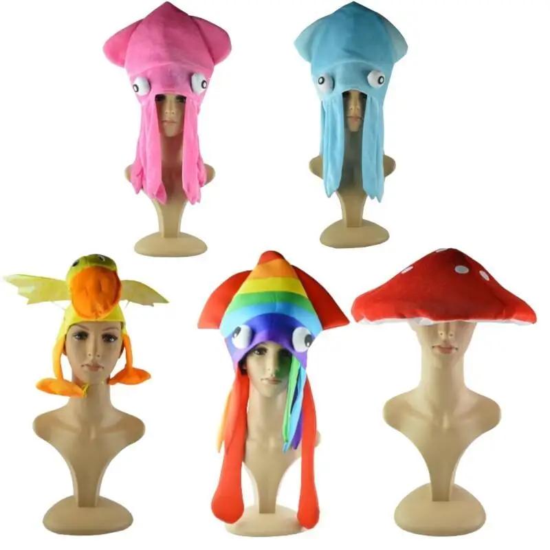 Funny-Rainbow-Squid-Hat-Yellow-Flying-Duck-Hat-Costume-Accessories-Halloween-Carnival-Fun-Party ...