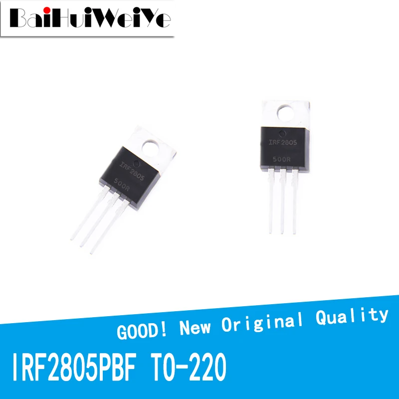 10PCS-LOT-IRF2805PBF-IRF2805-2805PBF-55V-75A-TO-220-Transistor-MOSFET ...
