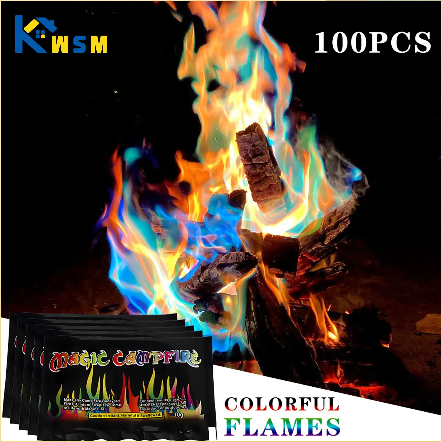 100PC-Magic-Fire-Colourful-Flame-Powder-Magic-Fire-Colour-Changing ...