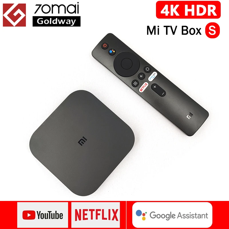 Xiaomi Mi Tv Box S Android Tv Box 8.1 Global Version 4k Hdr Quad-core ...