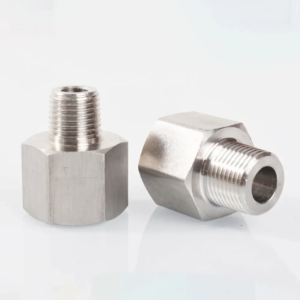 BSPP Female To BSPT Male Metric Thread 304 Stainless Steel Reducer Hex ...