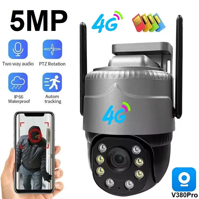 V380Pro-5MP-4X-Zoom-4G-LTE-SIM-Card-Camera-Waterproof-4G-CCTV-PTZ-IP ...