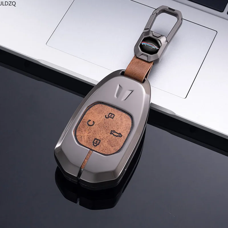 Alloy-Leather-Car-Key-Case-Fob-Cover-Key-Bag-Shell-for-GAC-Trumpchi ...