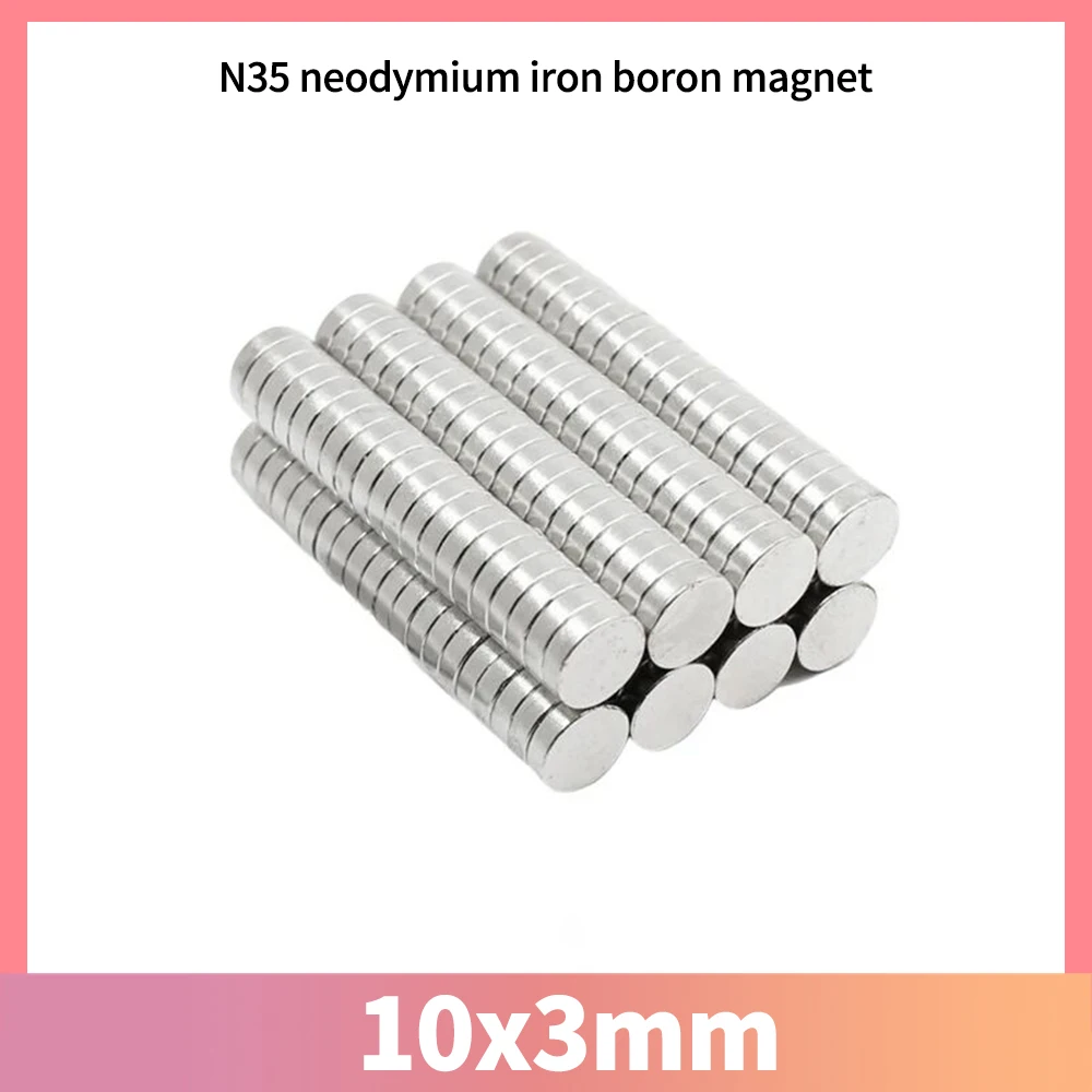 10-200pcs-Permanent-NdFeB-Super-Strong-Powerful-Magnets-10x3-mm-N35 ...