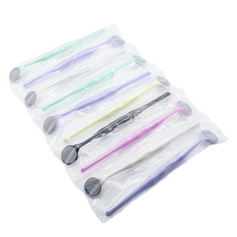 AG 10pcs/Box Dental Double Sided Mouth Mirrors Autoclavable Surface ...