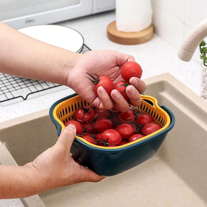 Multifunctional-Plastic-Fruit-Basin-Household-Vegetable-Washing-Basket ...