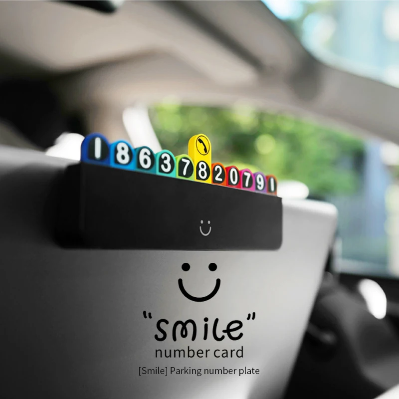 Creative-Car-Temporary-Parking-Card-Cute-Phone-Number-Card-Plate ...