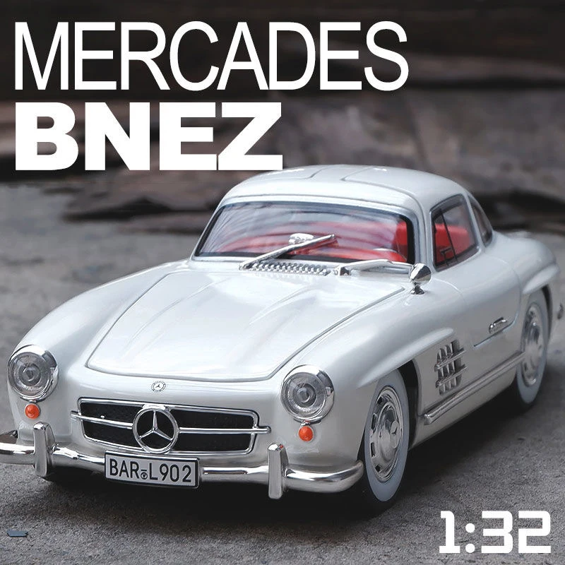 1-32-Mercedes-Benz-300SL-Scale-Car-Toy-Alloy-Classic-Vintage-Car-Model ...