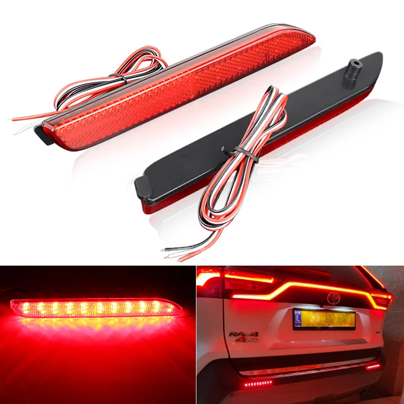 1 Pair Car LED Rear Bumper Reflector Brake Lights Lamp for Lexus IS-F ...