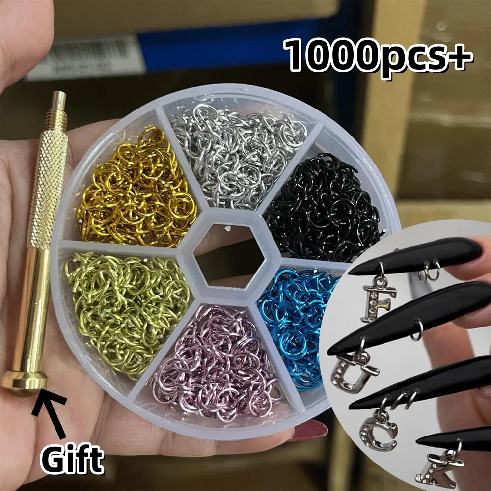 1000pcs-Metal-Rivet-Nail-Decoration-3D-Gothic-Metal-Alloy-Rings-Piercing-Jewelry-Loops-Hoop ...