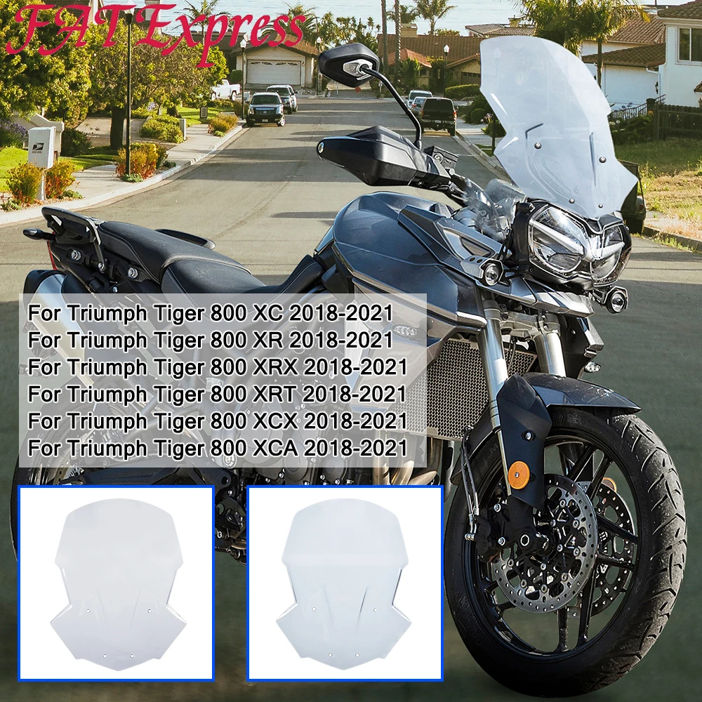 Motorcycle-Front-Wind-Screen-Windshield-Windscreen-Protection-For-Triumph-Tiger-800-XC-XR-XRX ...